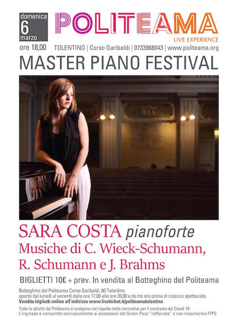 Tolentino, il 6 marzo concerto di Sara Costa al Politeama | Marchenews24